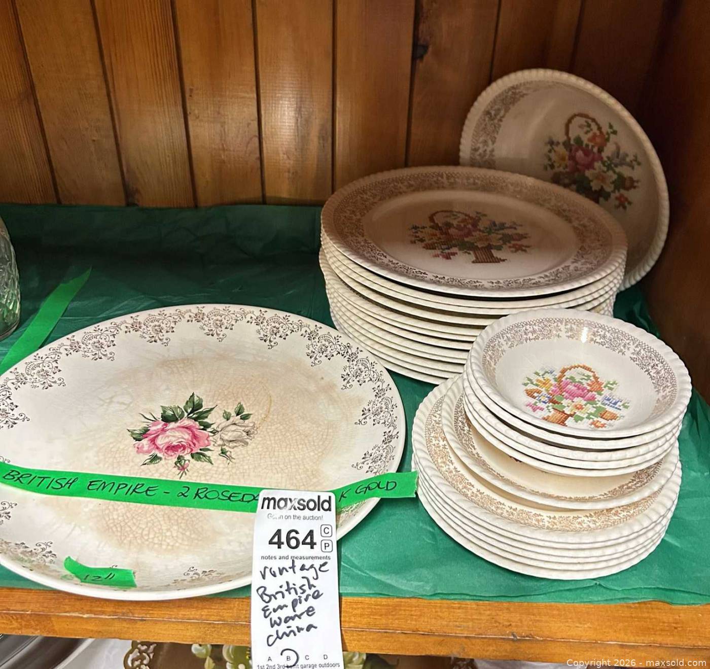 British Empire Ware mixed dinnerware set | Maxsold