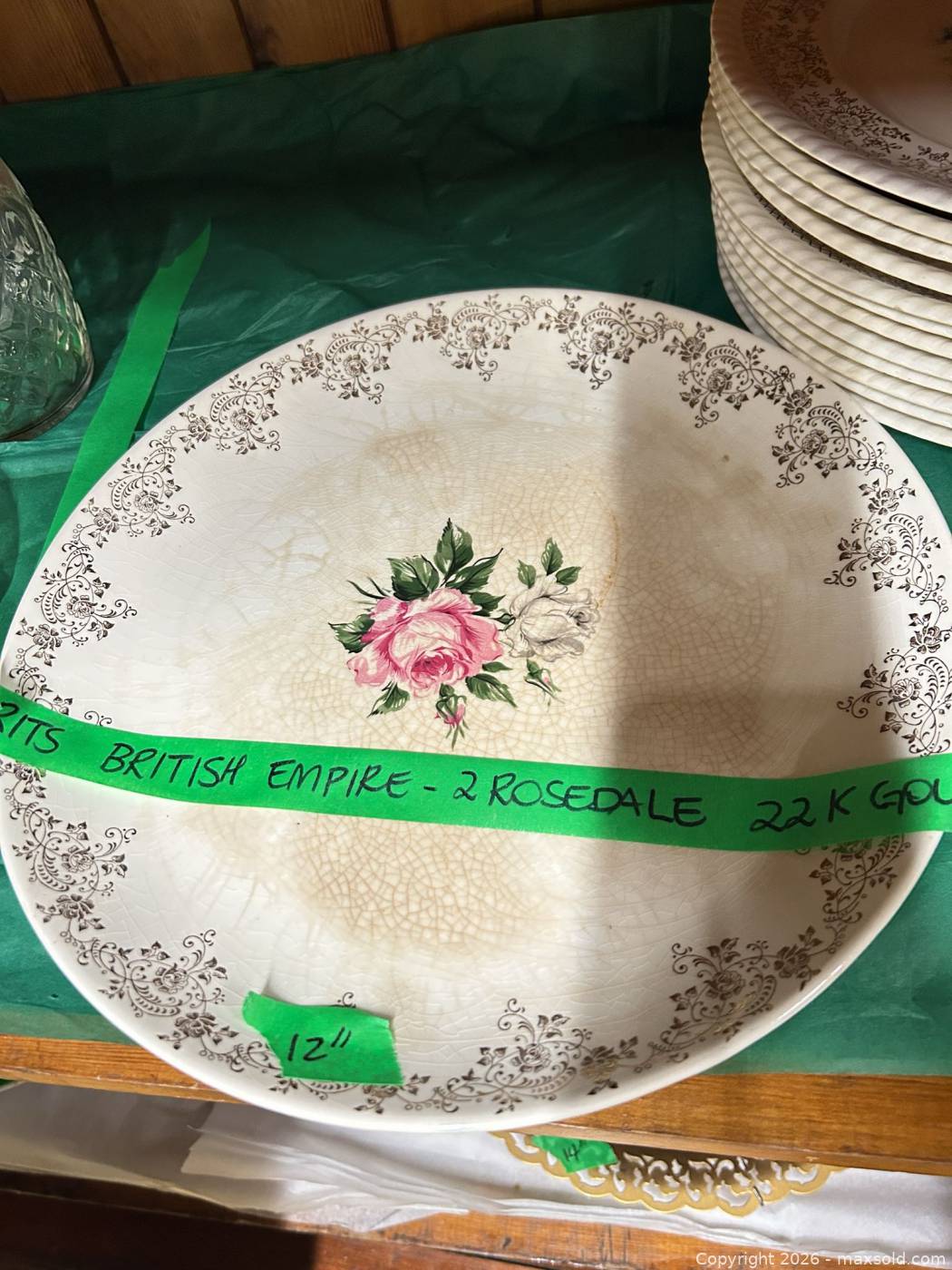 British Empire Ware mixed dinnerware set | Maxsold