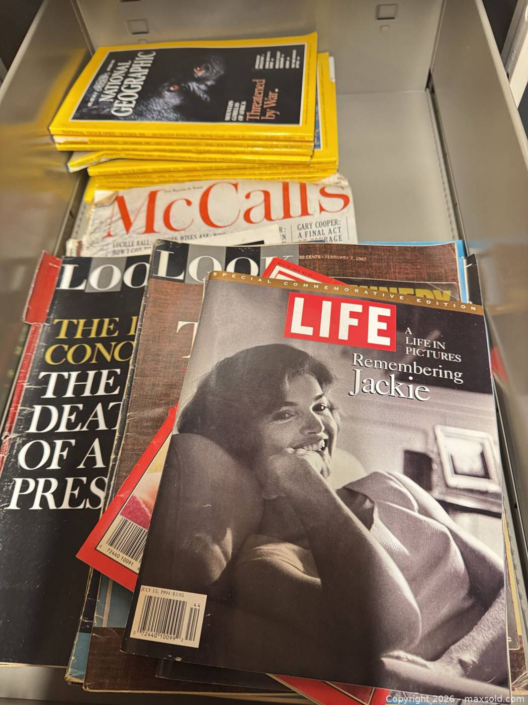 Vintage magazine lot LIFE Time Newsweek National Geographic McCall's ...