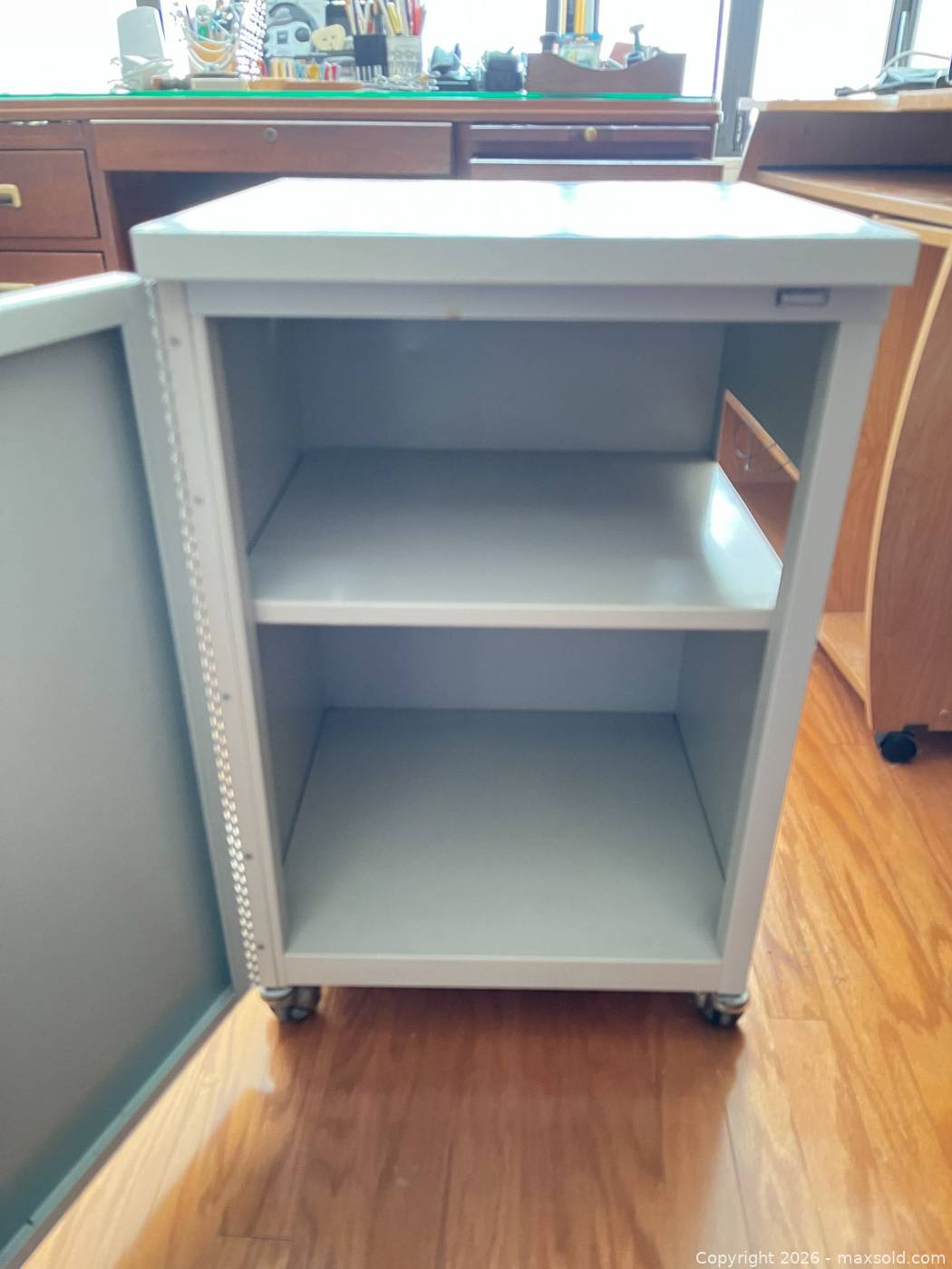 Steel rolling printer cabinet | Maxsold
