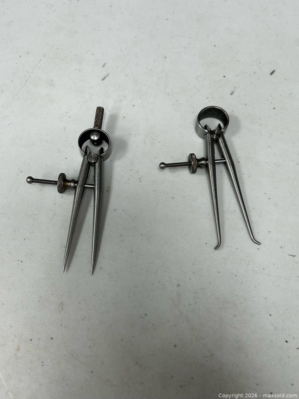 Starrett spring-type inside calipers, pair | Maxsold