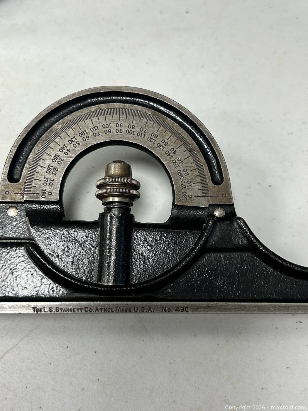 Starrett No. 490 Protractor Head | Maxsold