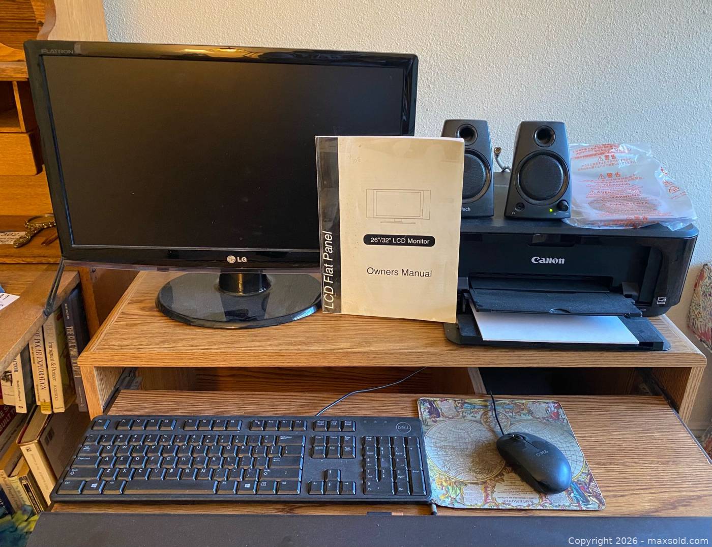 LG LCD monitor, Canon printer, Logitech peripherals | Maxsold