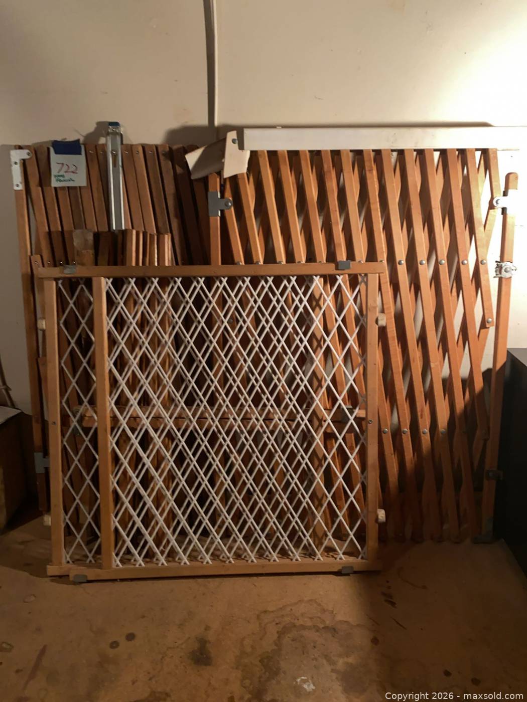 Collapsible wood fencing and gate | Maxsold