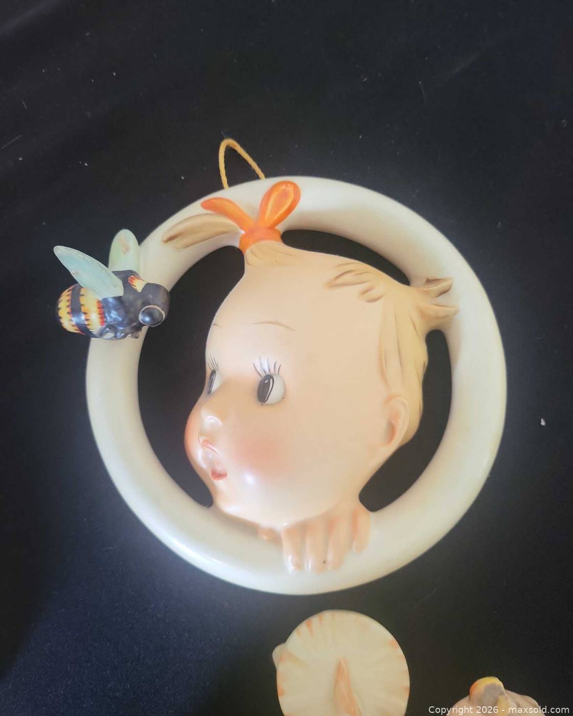 Goebel ceramic nursery angel wall plaques, four | Maxsold