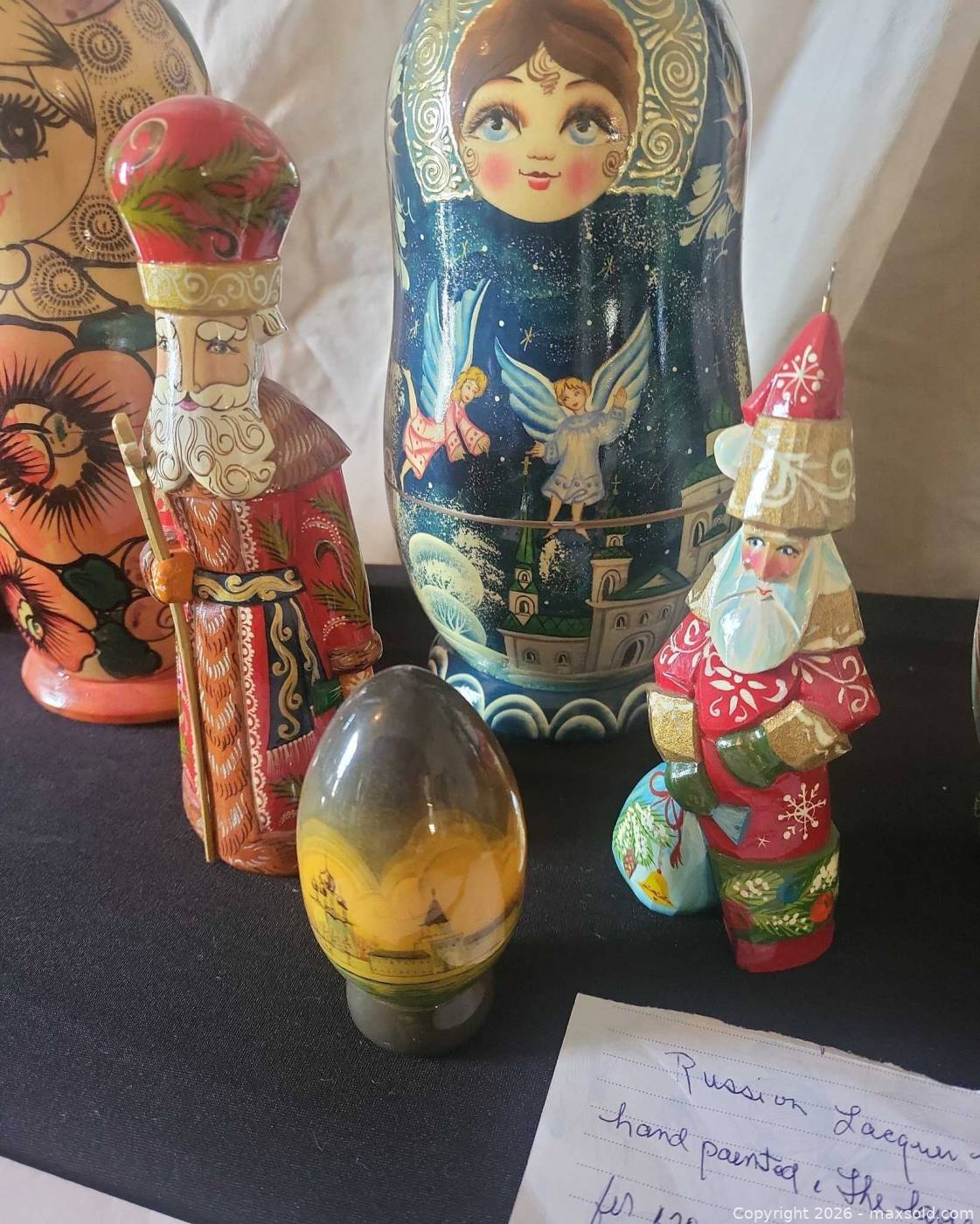 Russian matryoshka nesting dolls & painted wooden ornaments | Maxsold