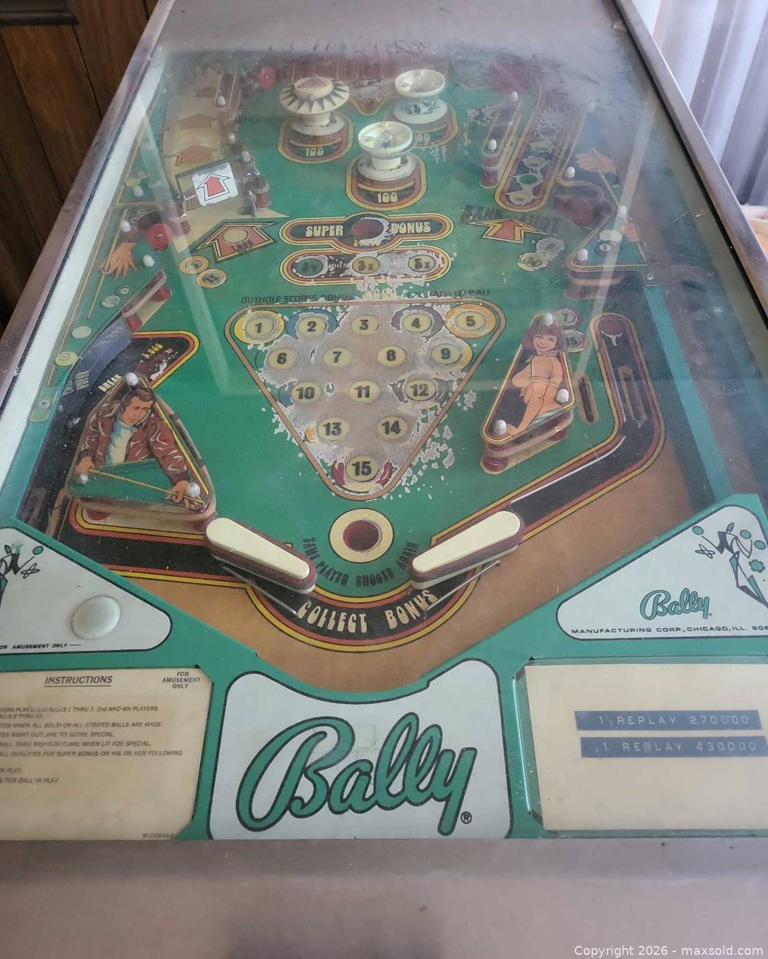 Bally Eight Ball electro-mechanical pinball | Maxsold