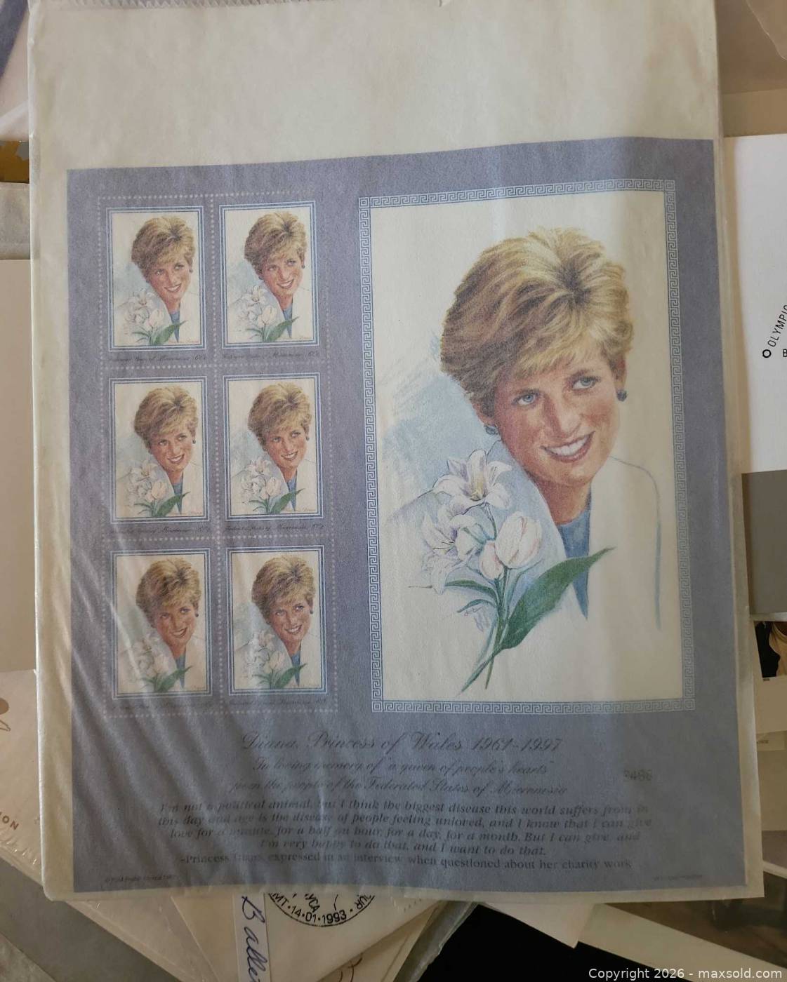 Box lot USPS mint postage sheets and album pages | Maxsold