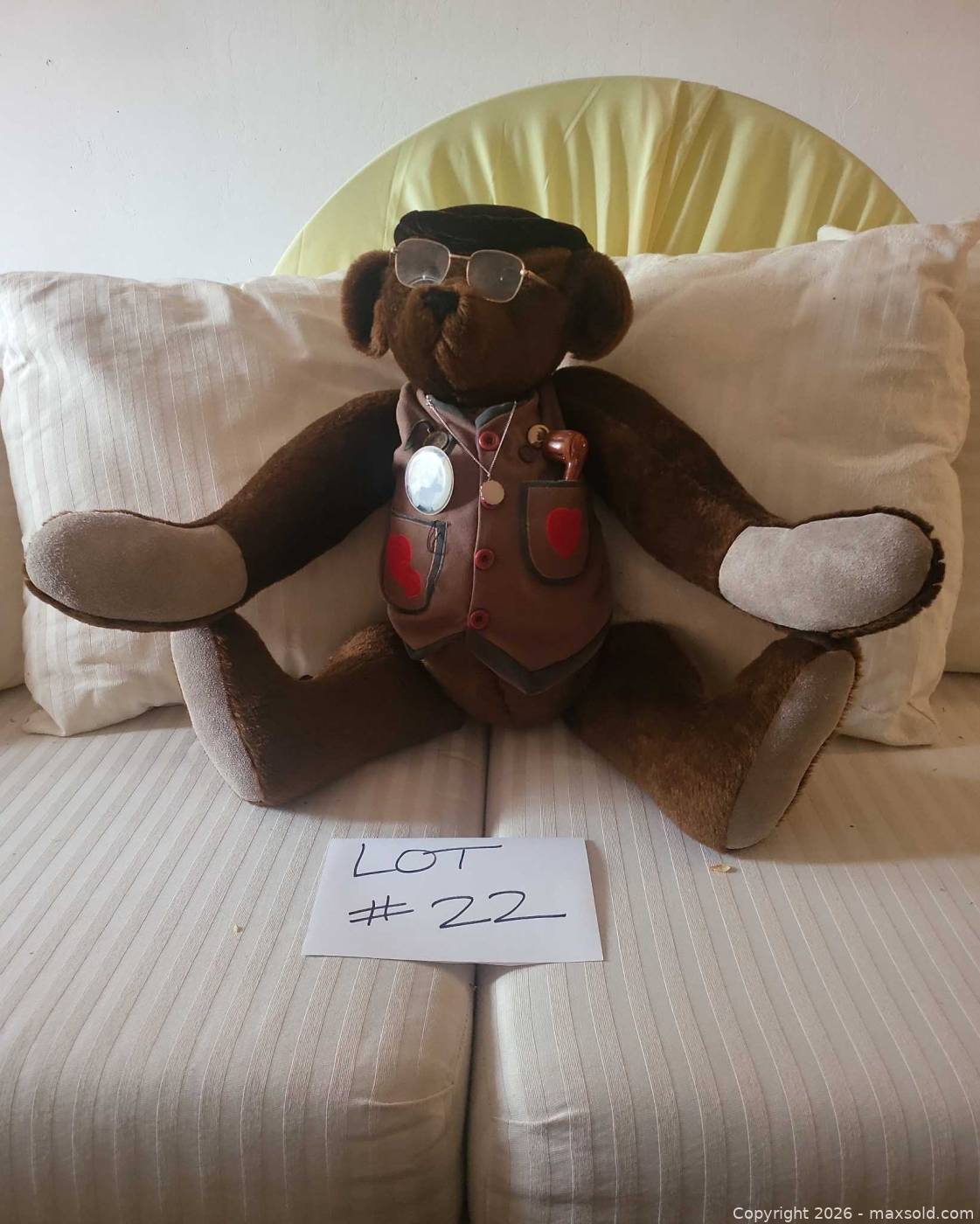 Gorham Theodore Roosevelt plush teddy bear 27" | Maxsold
