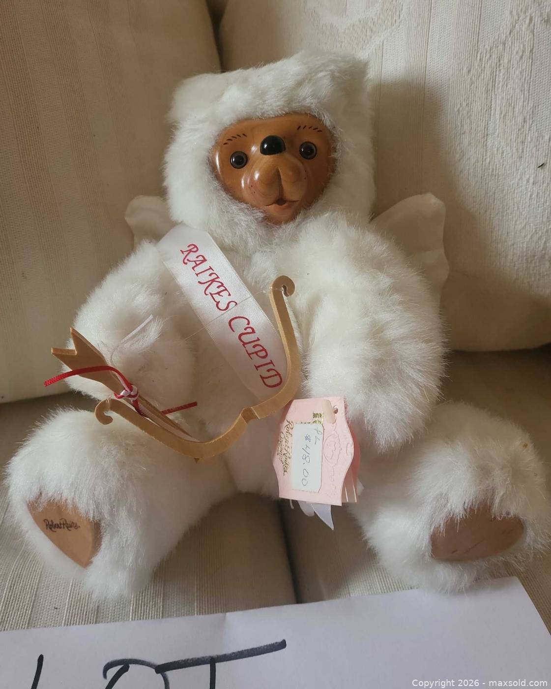 Robert Raikes Cupid Plush Bear with Tags | Maxsold