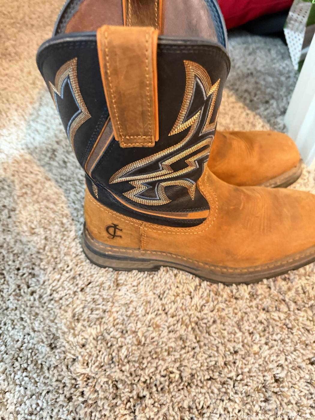 Justin Men's Work Cowboy Boots Size 10 | Maxsold