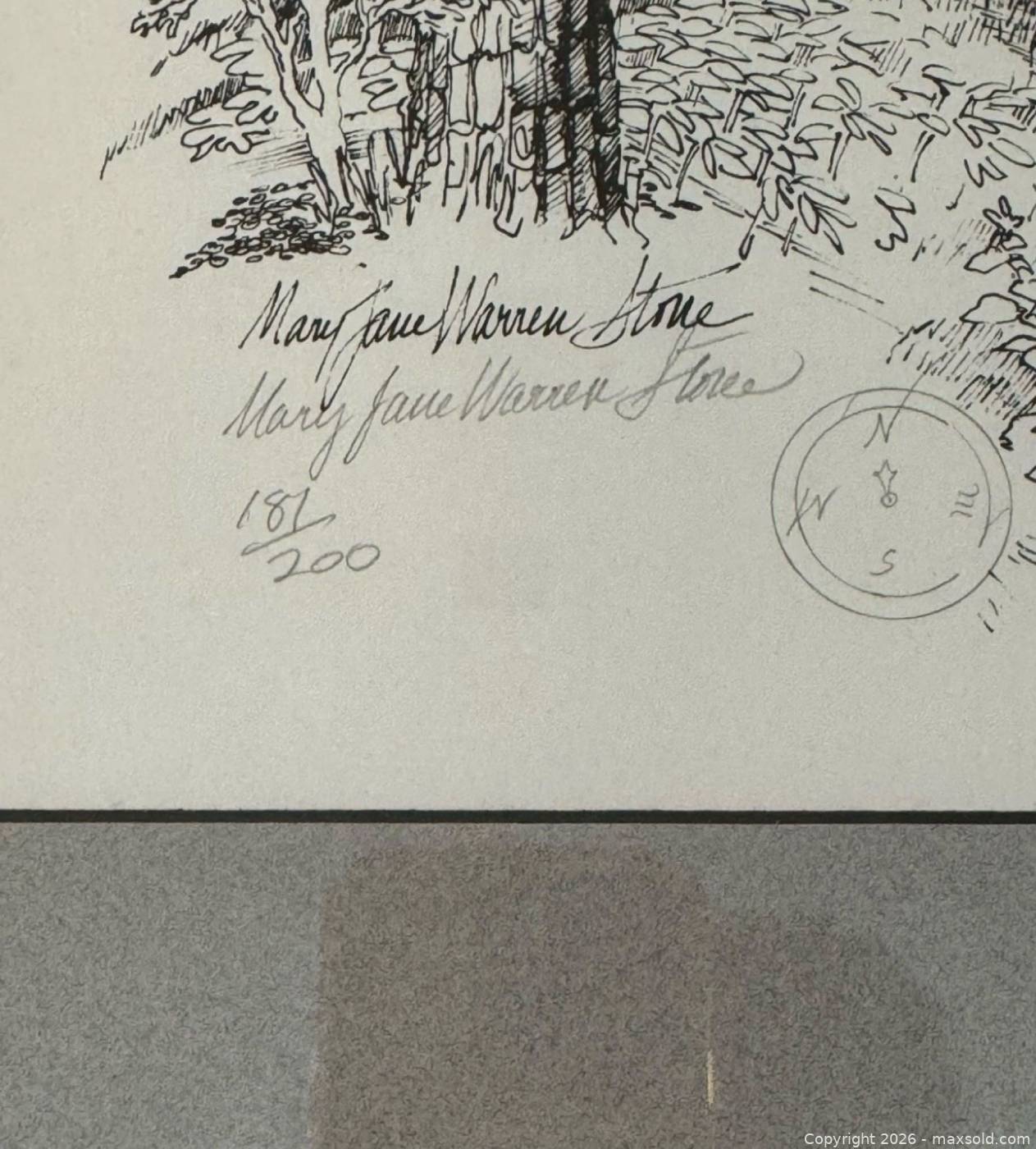 Mary Jane Warren Stone Unity limited edition signed lithograph in frame ...