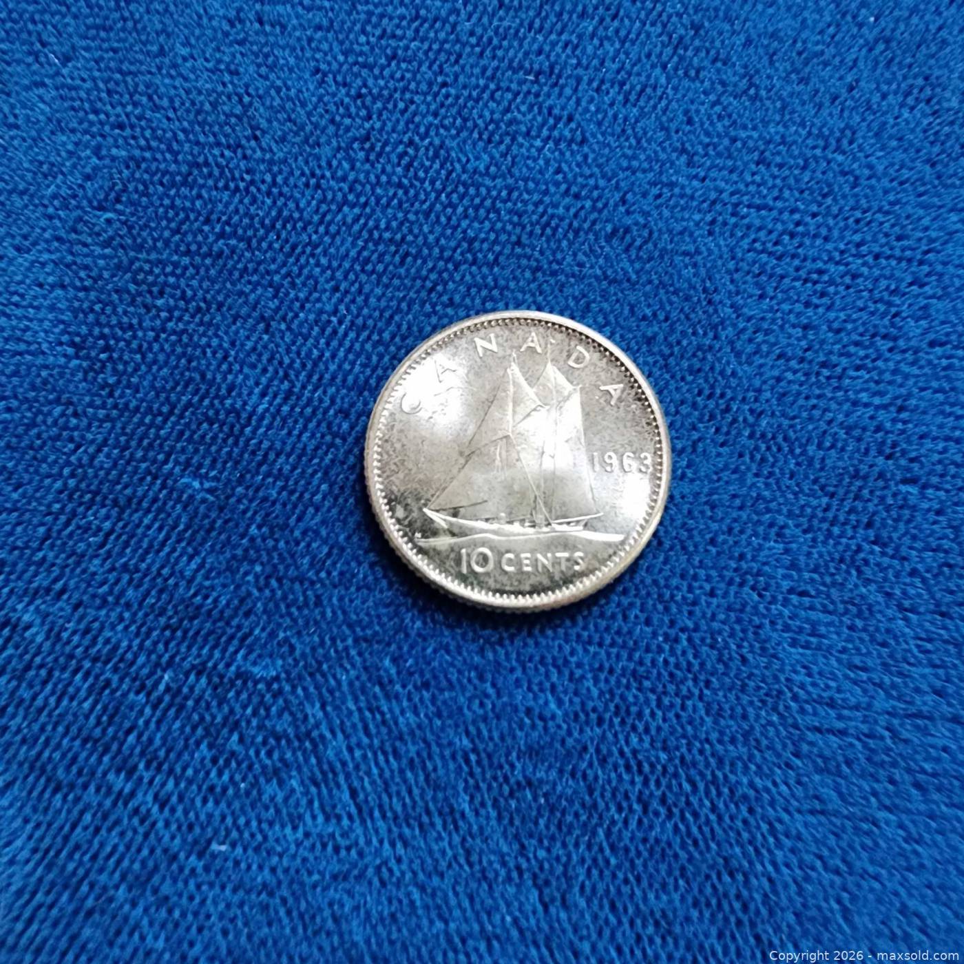 1963 Canadian 10-Cent Silver Dime | Maxsold