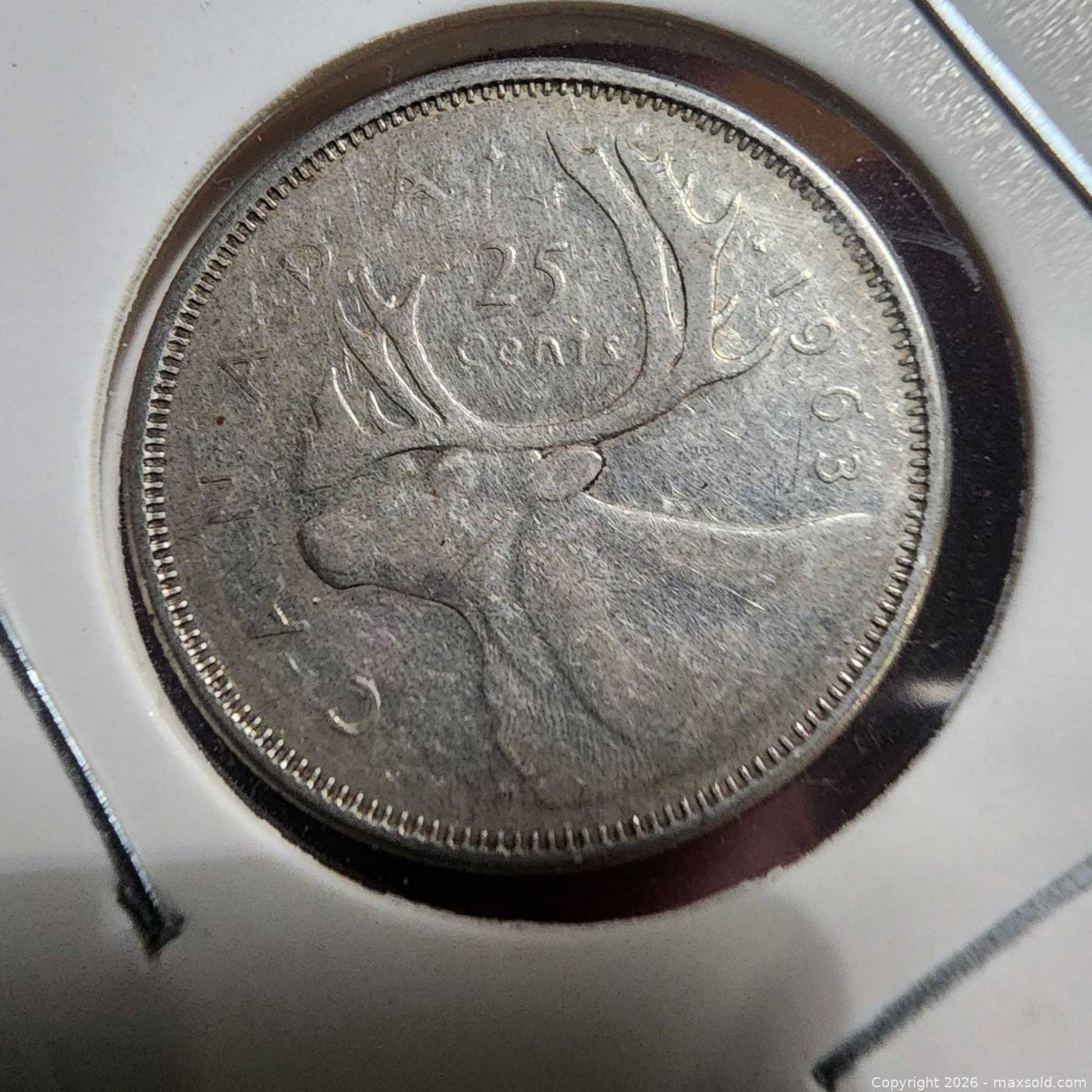 1963 Canadian 25 Cents Coin | Maxsold