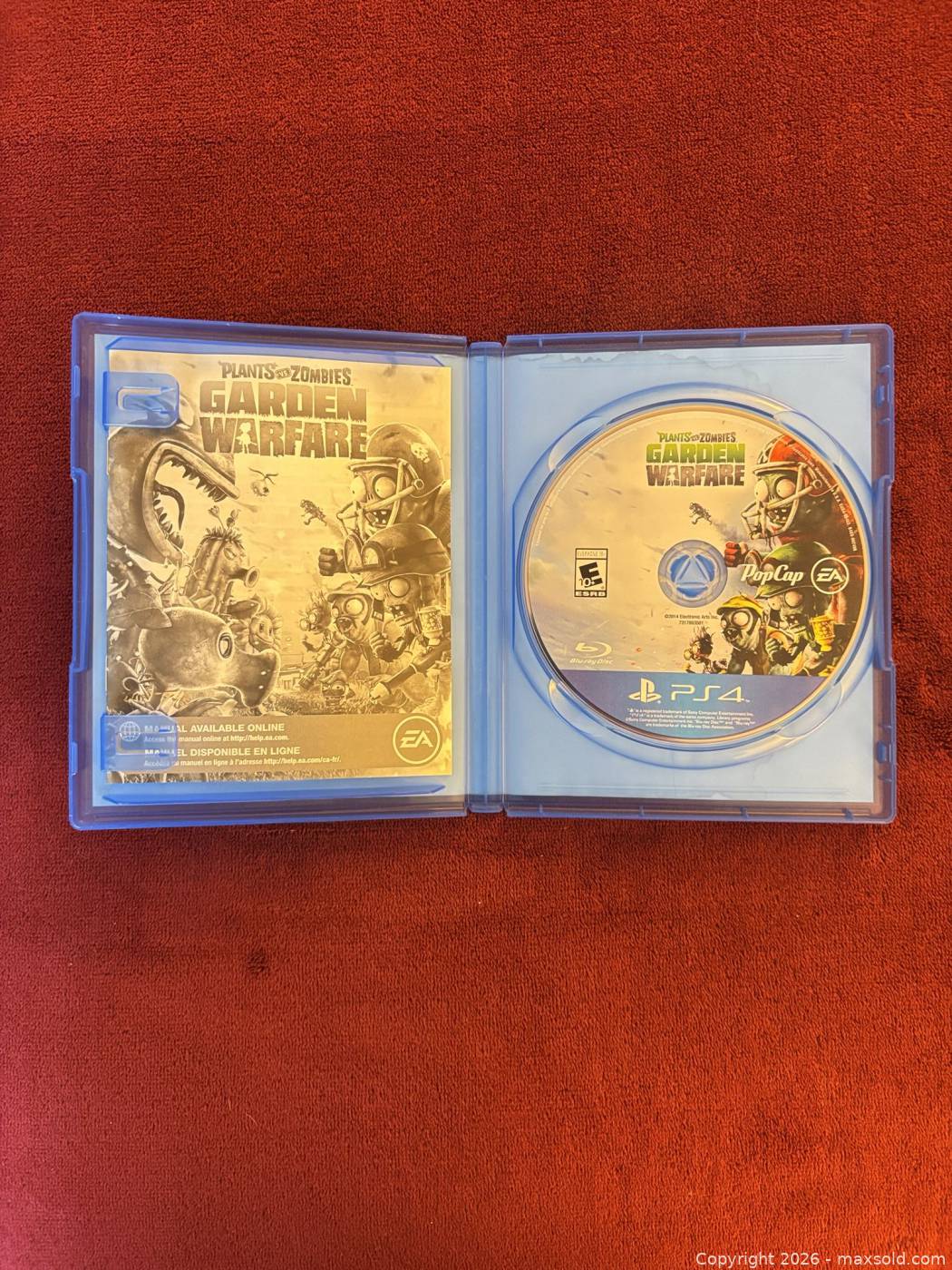 Plants vs. Zombies: Garden Warfare PS4 game disc with case | Maxsold