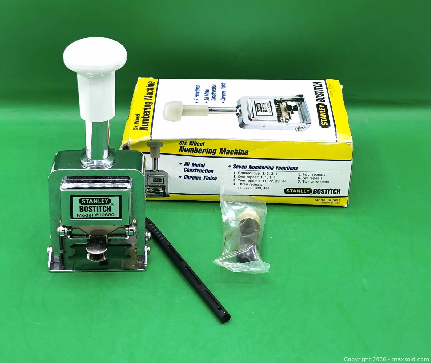 Stanley Bostitch 00680 Six-Wheel Numbering Machine | Maxsold