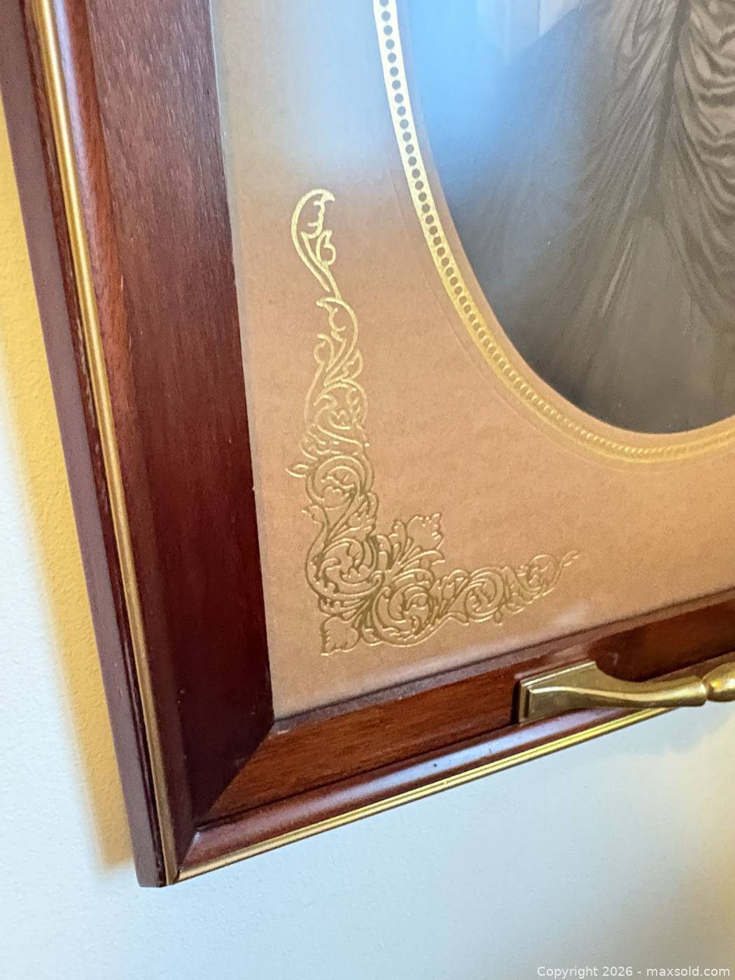 Framed oval Victorian woman portrait | Maxsold