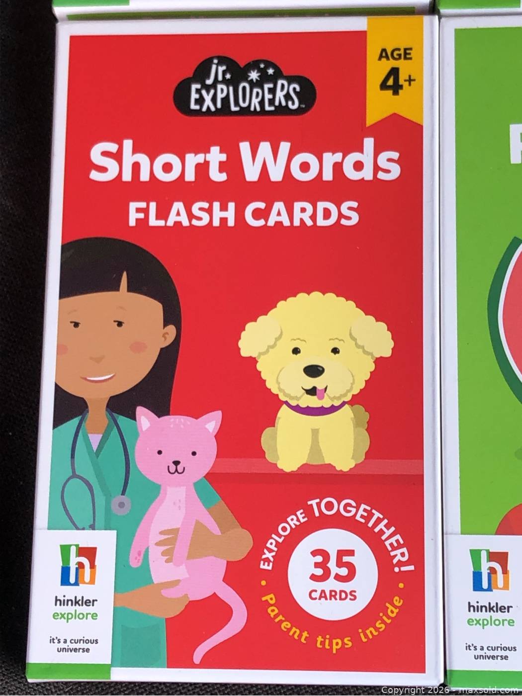 Jr. Explorers Kids Flash Cards, 4 Sets, New | Maxsold