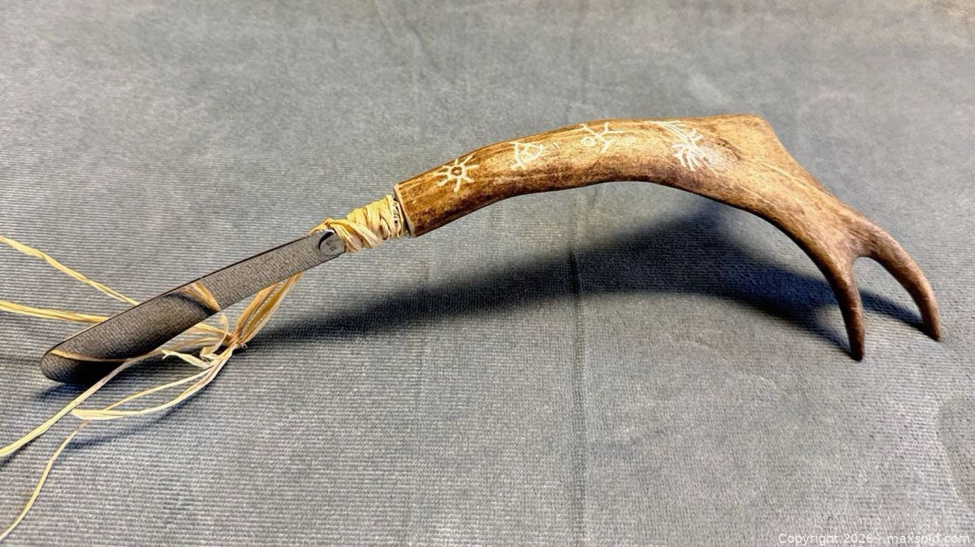 Finnish handcrafted antler letter opener | Maxsold