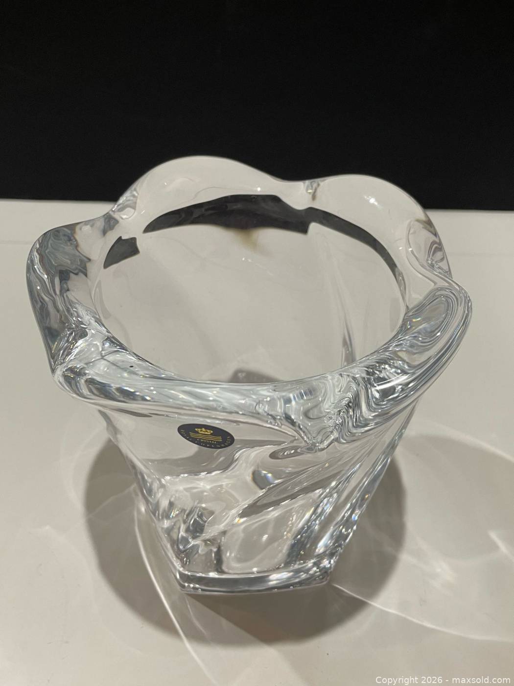 Royal Copenhagen Galaxi Heavy Crystal Vase | Maxsold