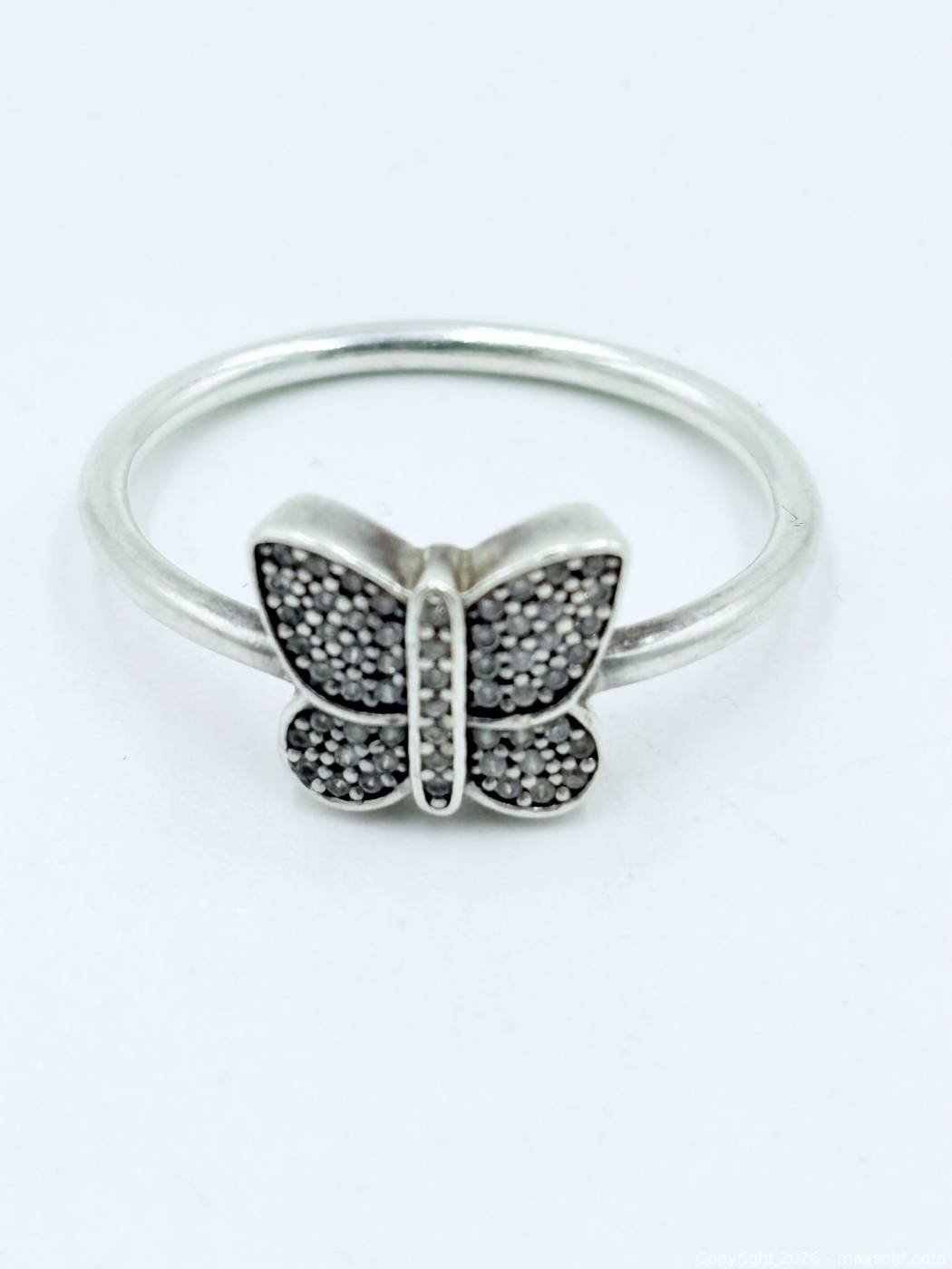Pandora 925 Sterling Silver Butterfly Ring Size 6 | Maxsold