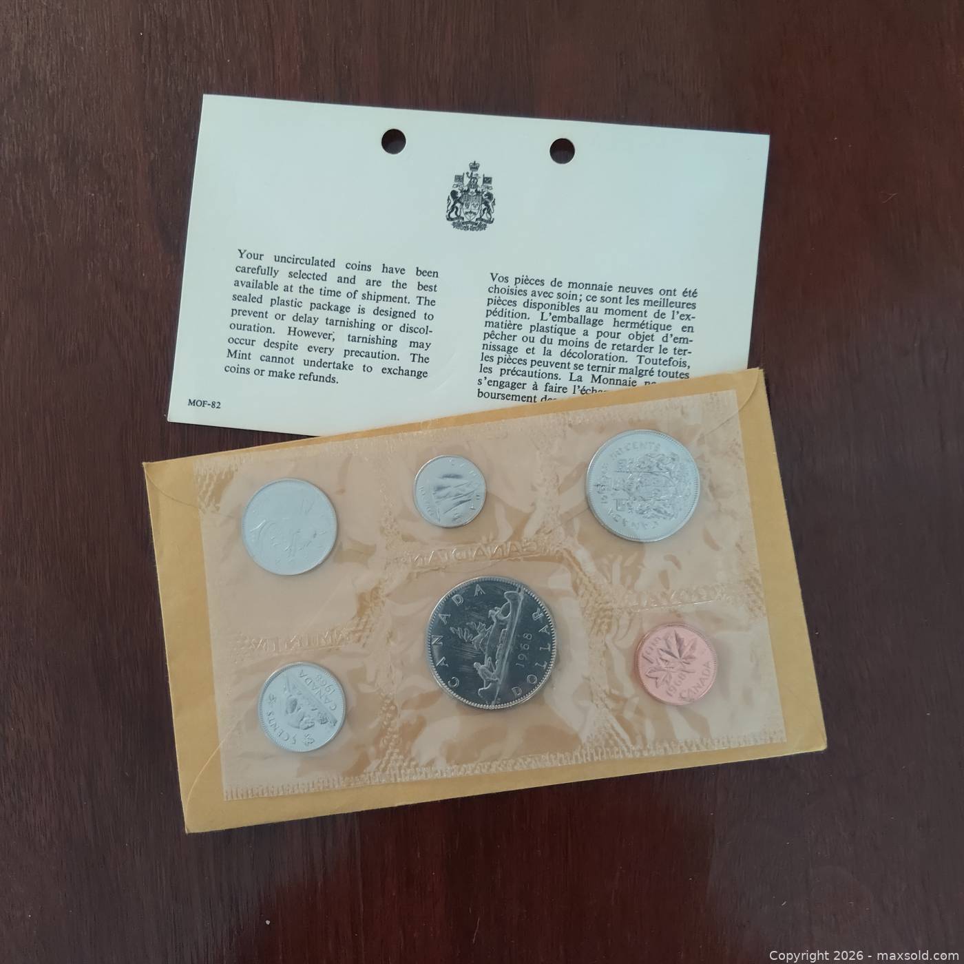 1968 Royal Canadian Mint uncirculated coin set | Maxsold