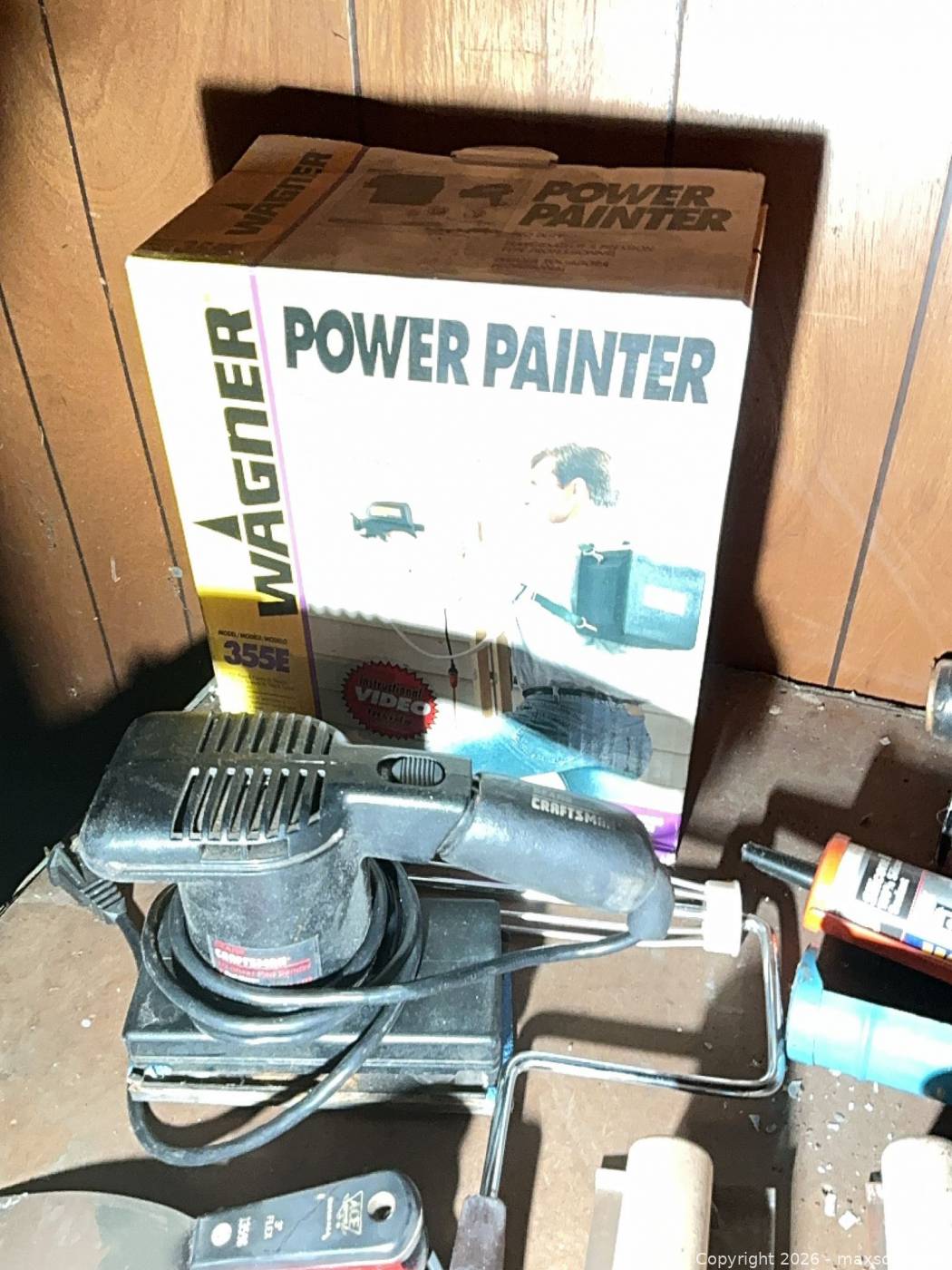 Mixed hand and power tool lot with hardware | Maxsold