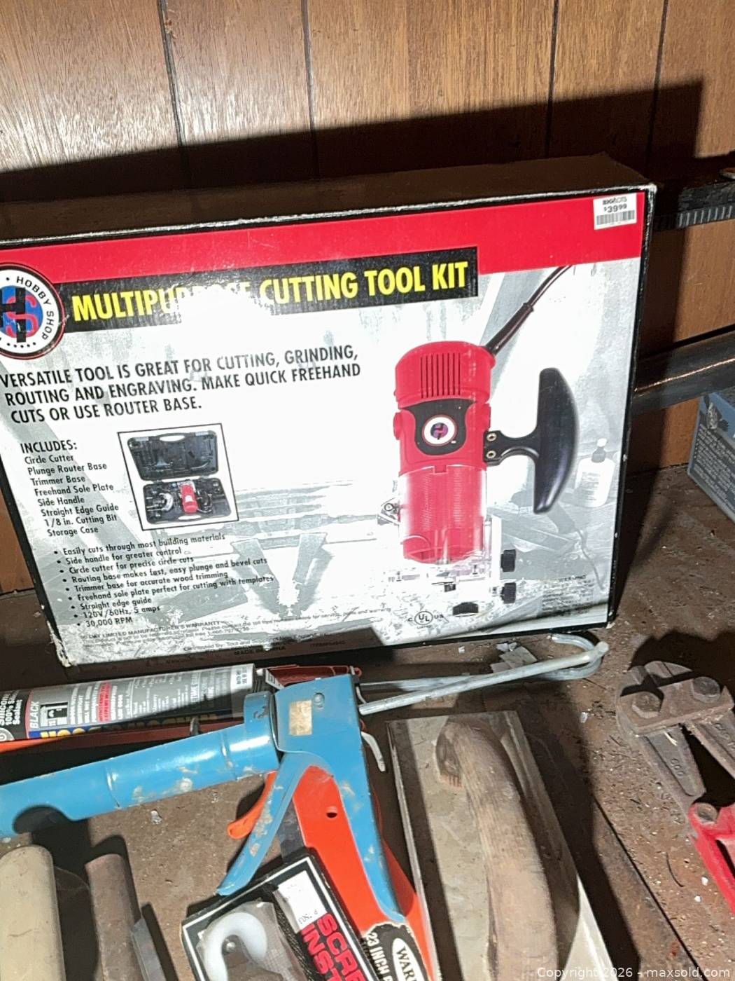 Mixed hand and power tool lot with hardware | Maxsold