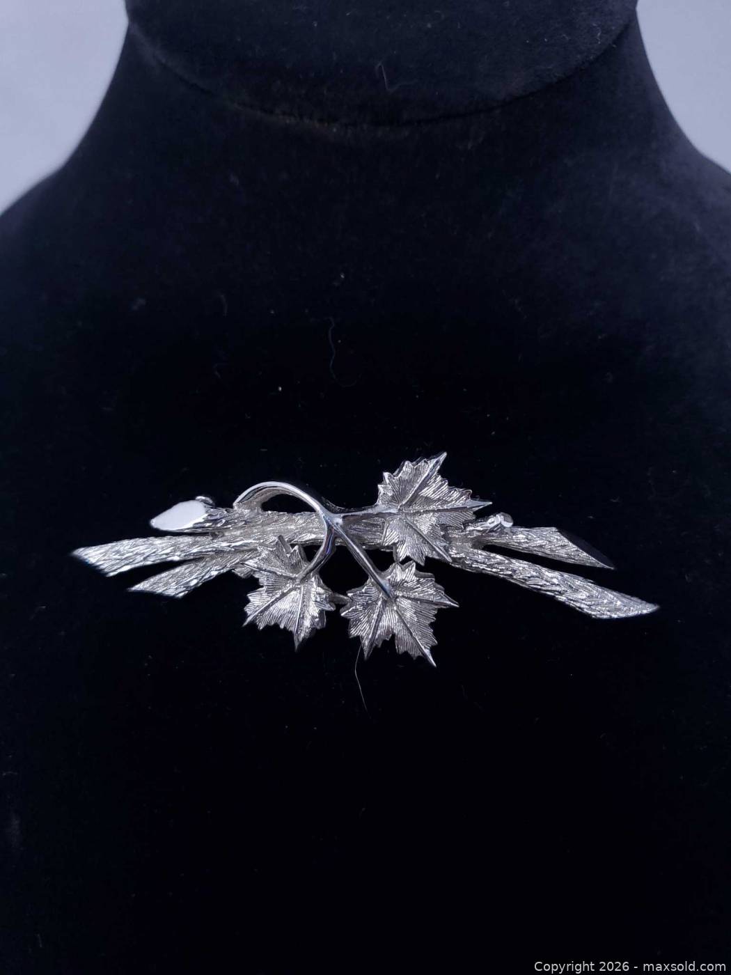 Boucher Maple Leaf Branch Brooch | Maxsold