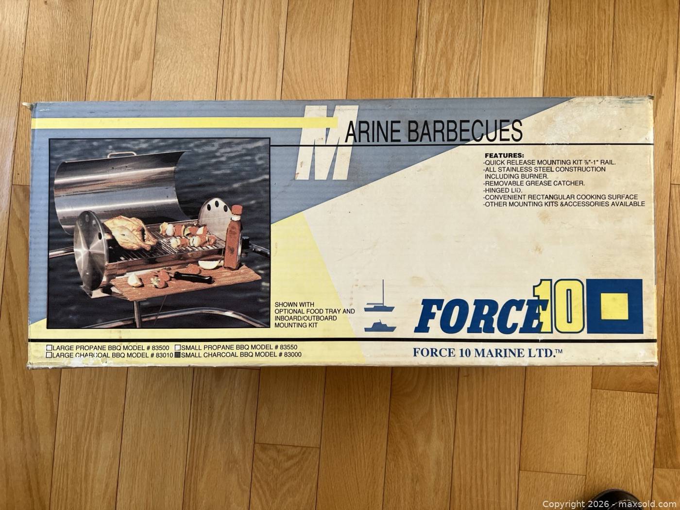 Force 10 stainless marine charcoal BBQ | Maxsold