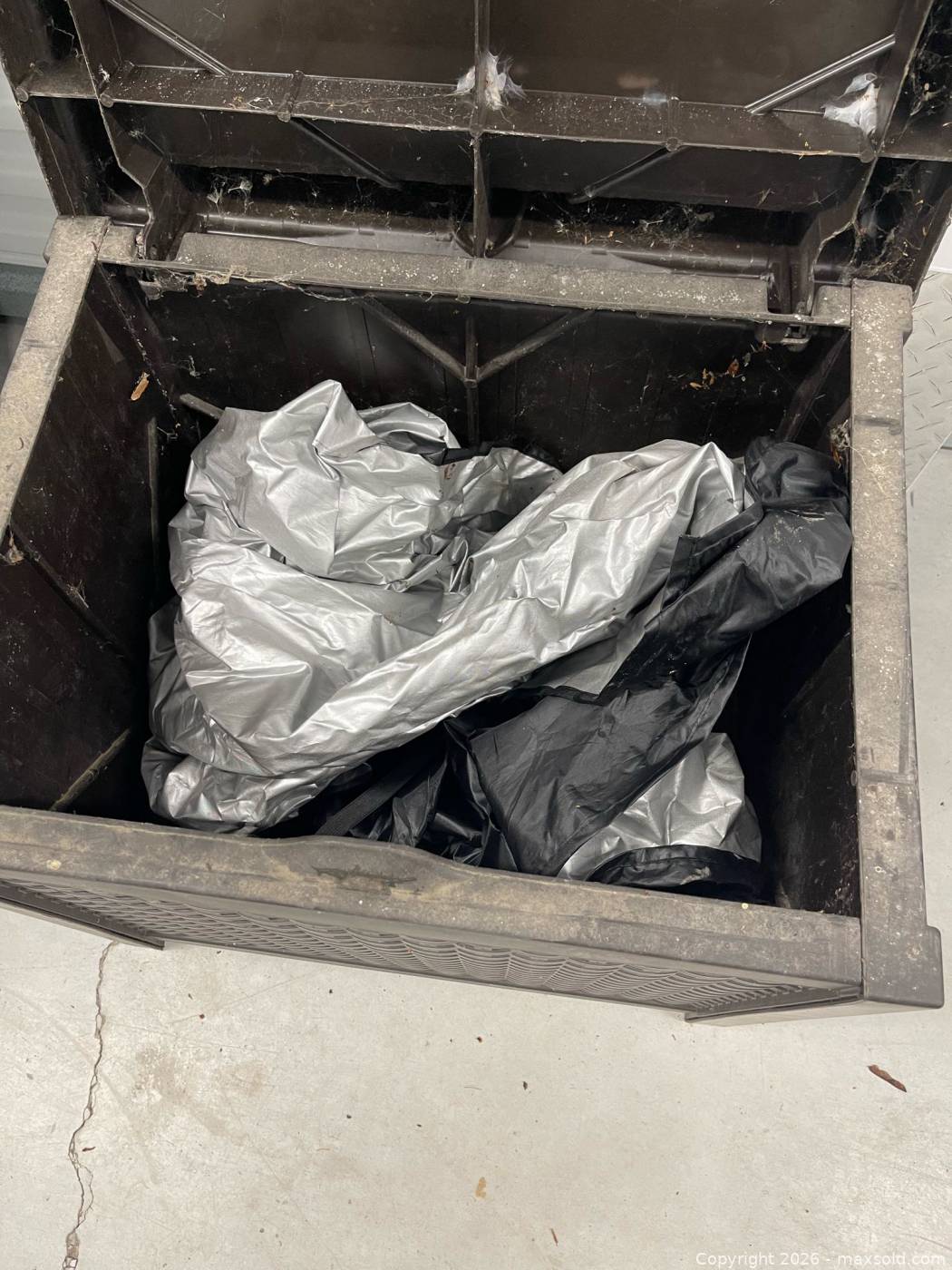 Brown Resin Outdoor Storage Box 22x22" | Maxsold