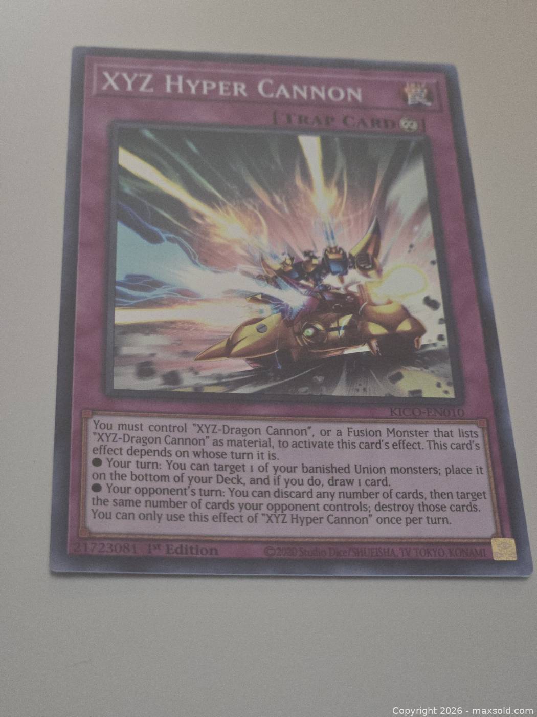 Yu-Gi-Oh! XYZ Hyper Cannon 1st Edition Trap Cards NM (2) | Maxsold