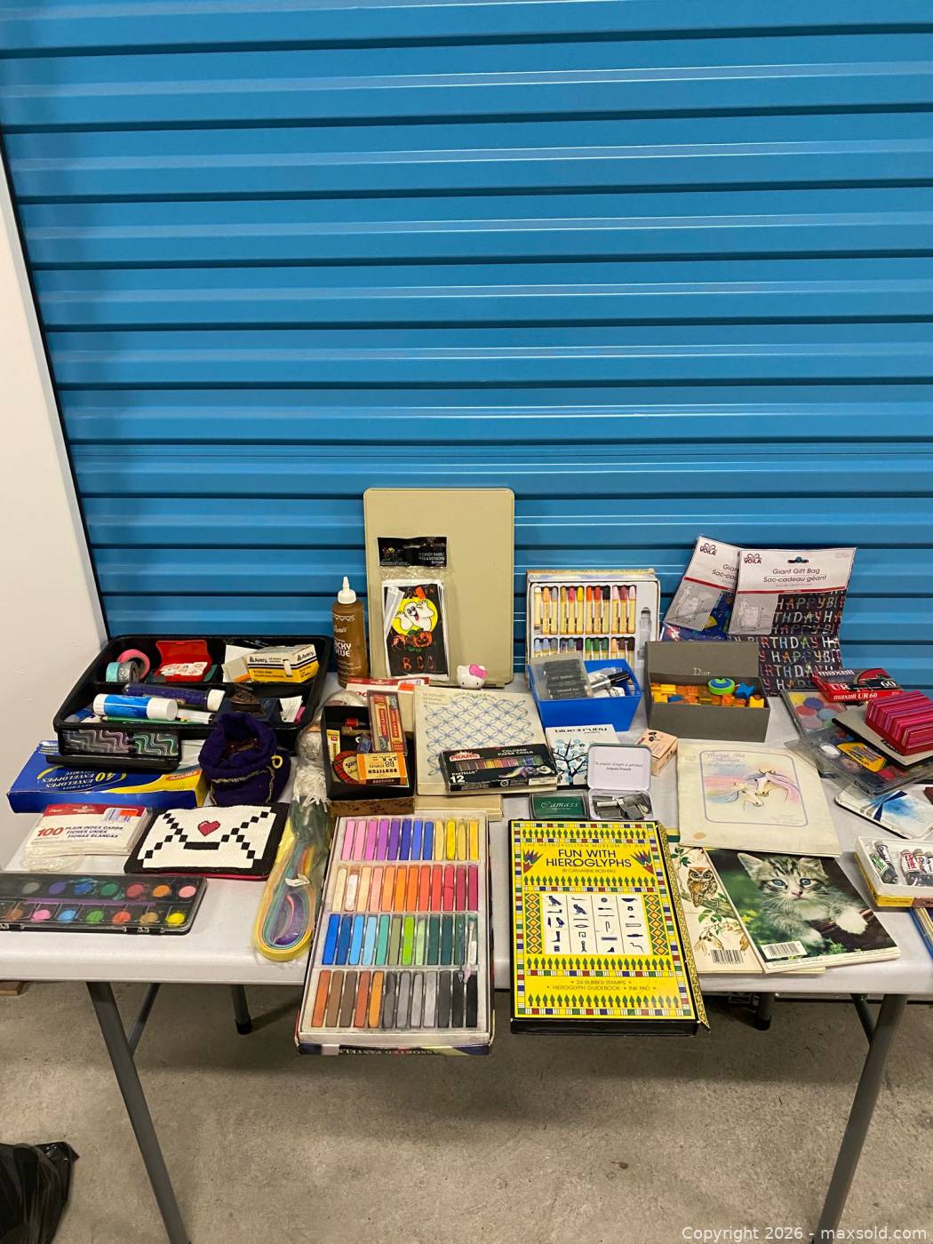 Large mixed craft and art supply lot | Maxsold