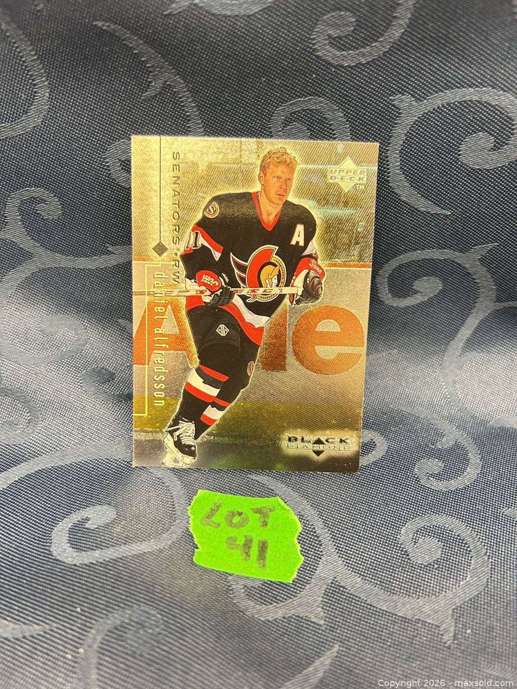 Daniel Alfredsson Upper Deck Black Diamond card #61 | Maxsold