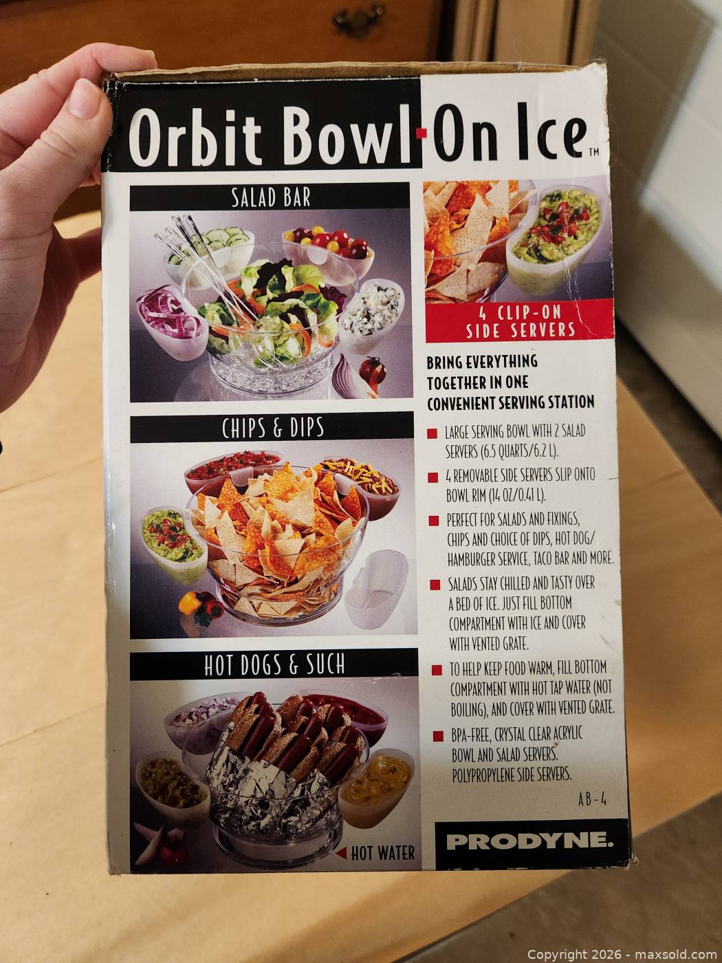 Prodyne Orbit Bowl On Ice 8-Piece Serving Set | Maxsold