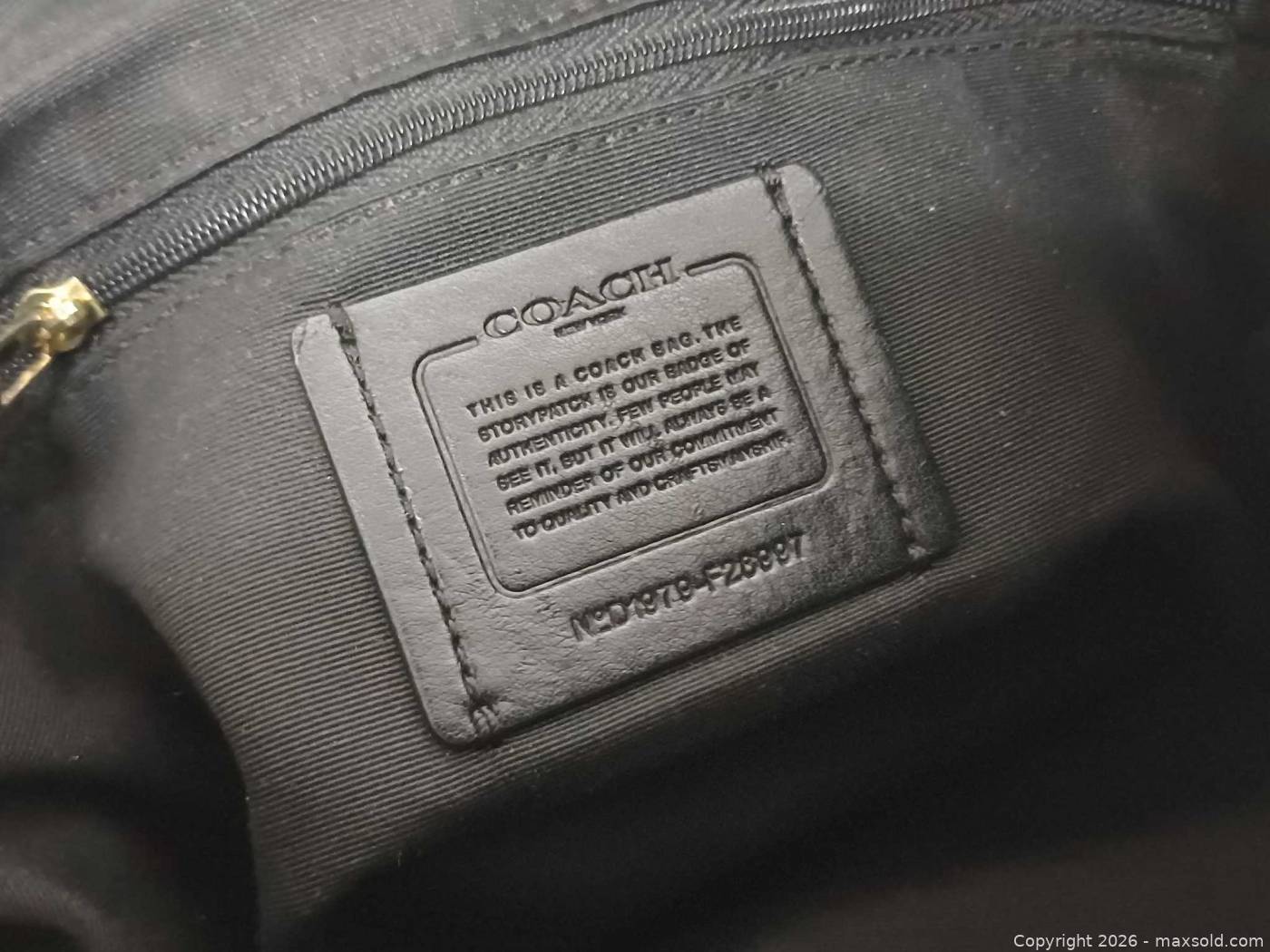 Coach Lexi black pebbled leather shoulder handbag F28997 | Maxsold