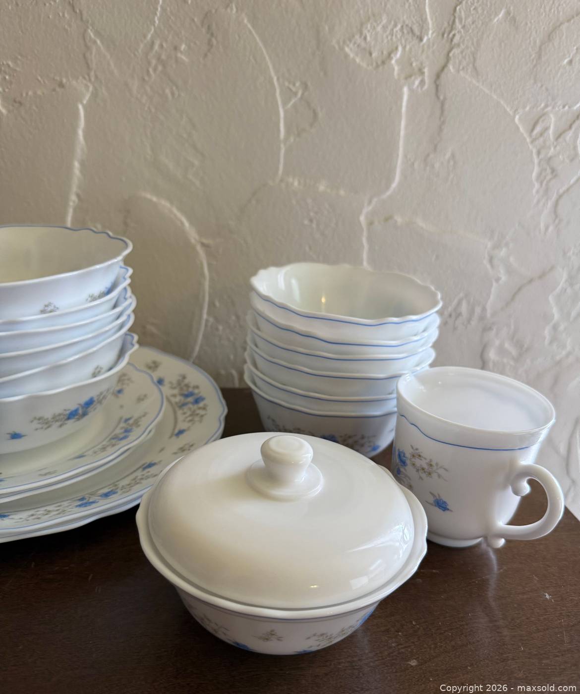 Arcopal France Veronica Blue dinnerware 16 pcs | Maxsold