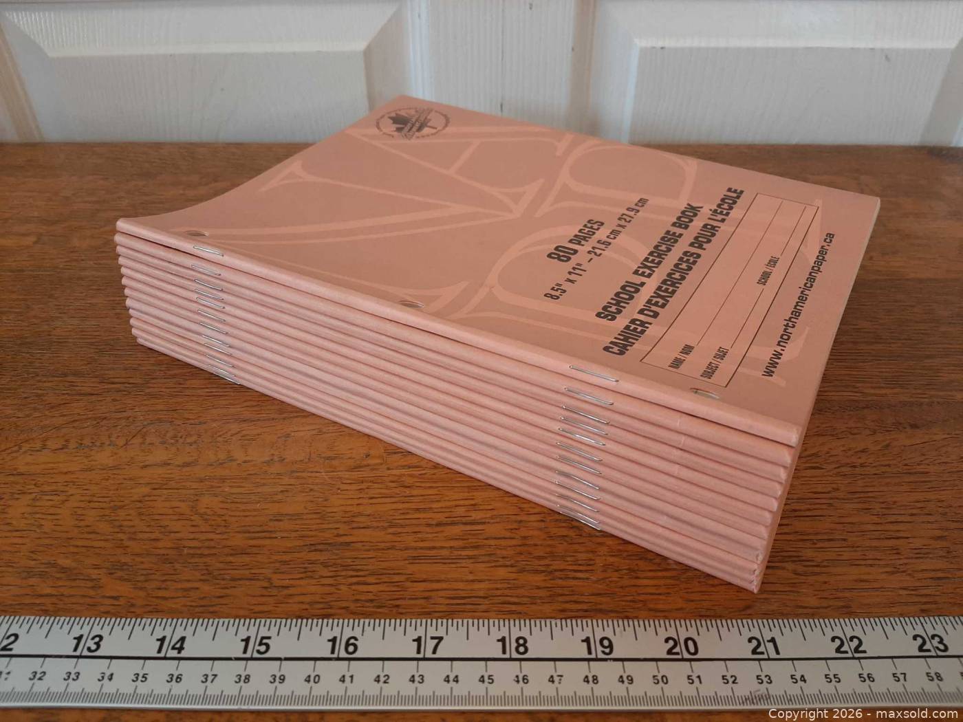 Stack of 12 North American Paper 80-Page Exercise Books | Maxsold