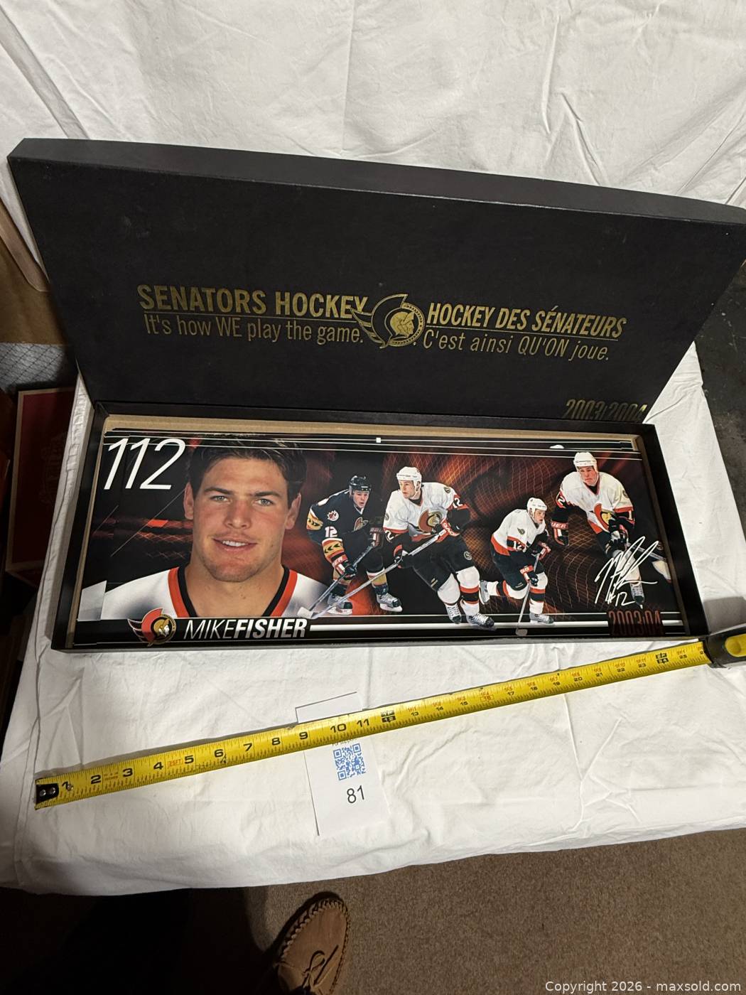 Ottawa Senators 2003-04 poster set & Tim Stützle bobblehead | Maxsold