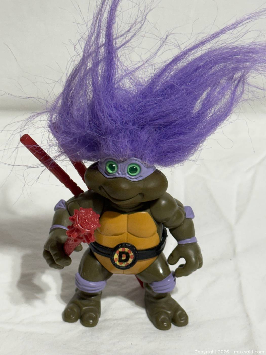 1993 Playmates TMNT Troll Donatello Action Figure w/ Weapons | Maxsold