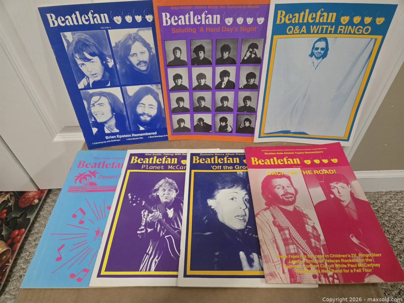 7 Beatlefan magazines 1980s-1990s | Maxsold