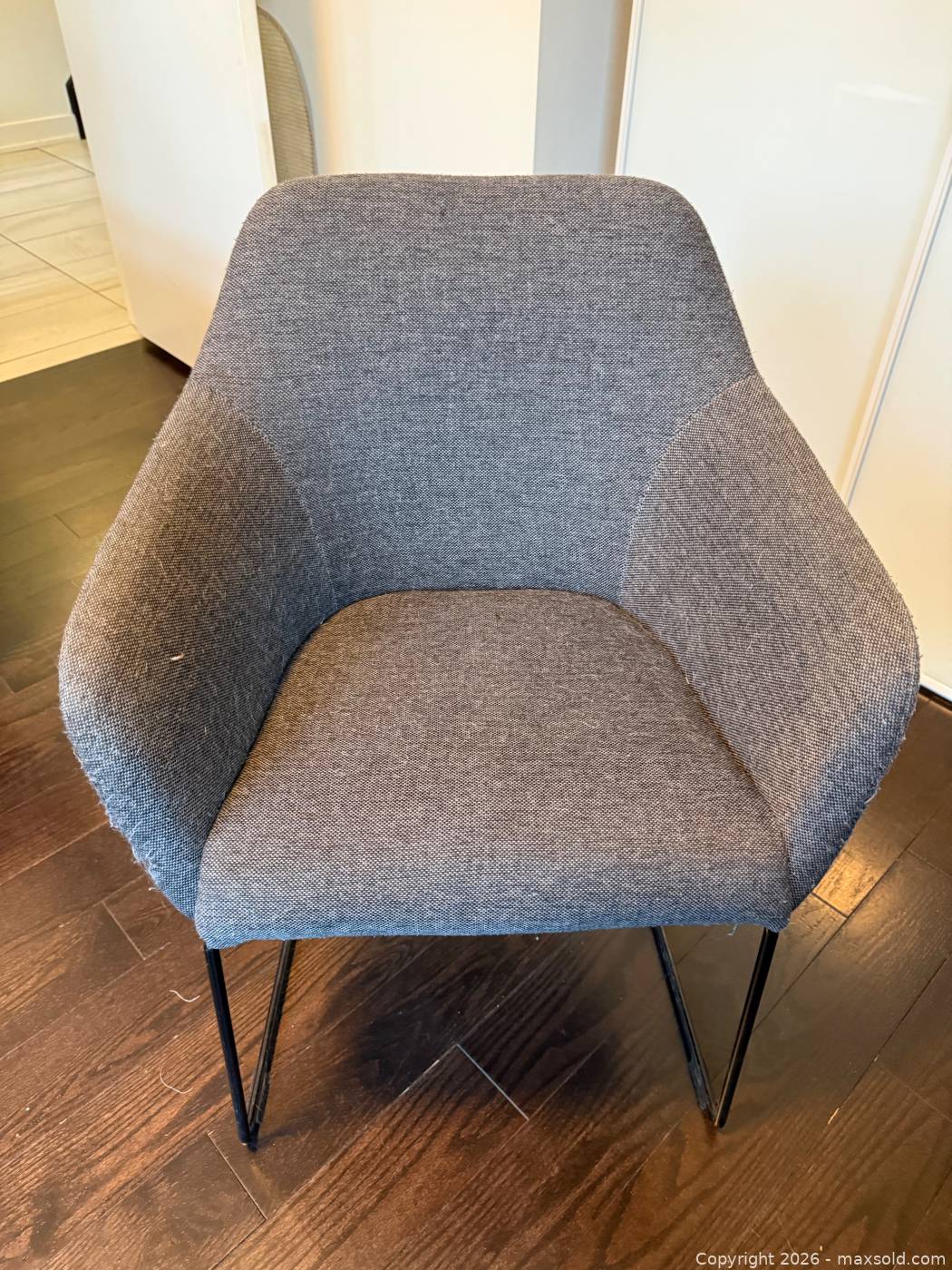 IKEA Tossberg grey upholstered armchair | Maxsold