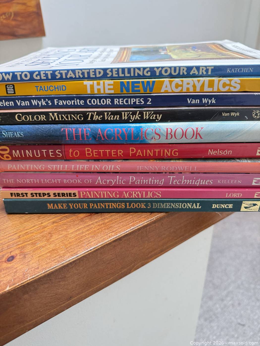 10 oil and acrylic painting instruction books | Maxsold