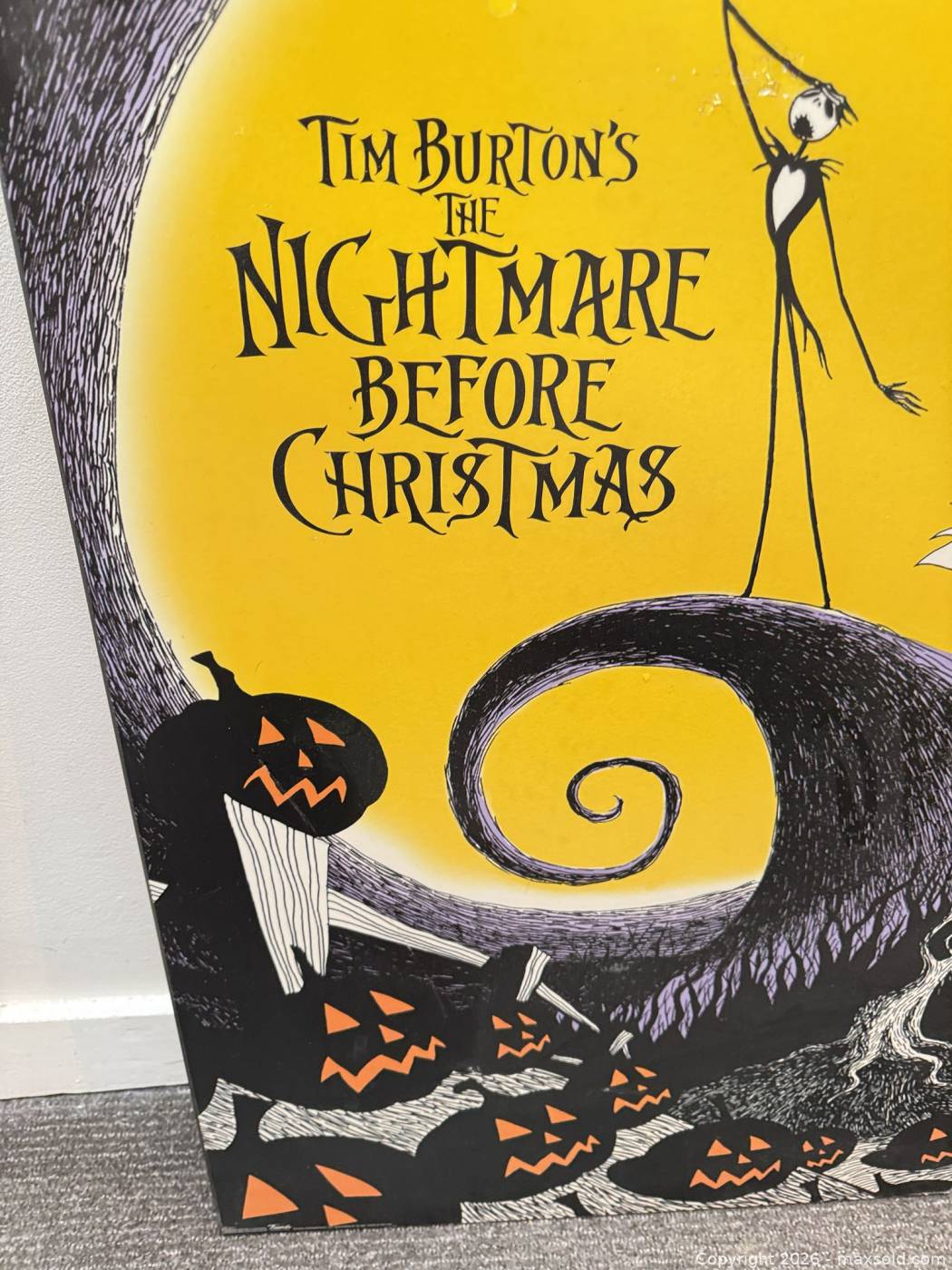 Nightmare Before Christmas mounted poster | Maxsold