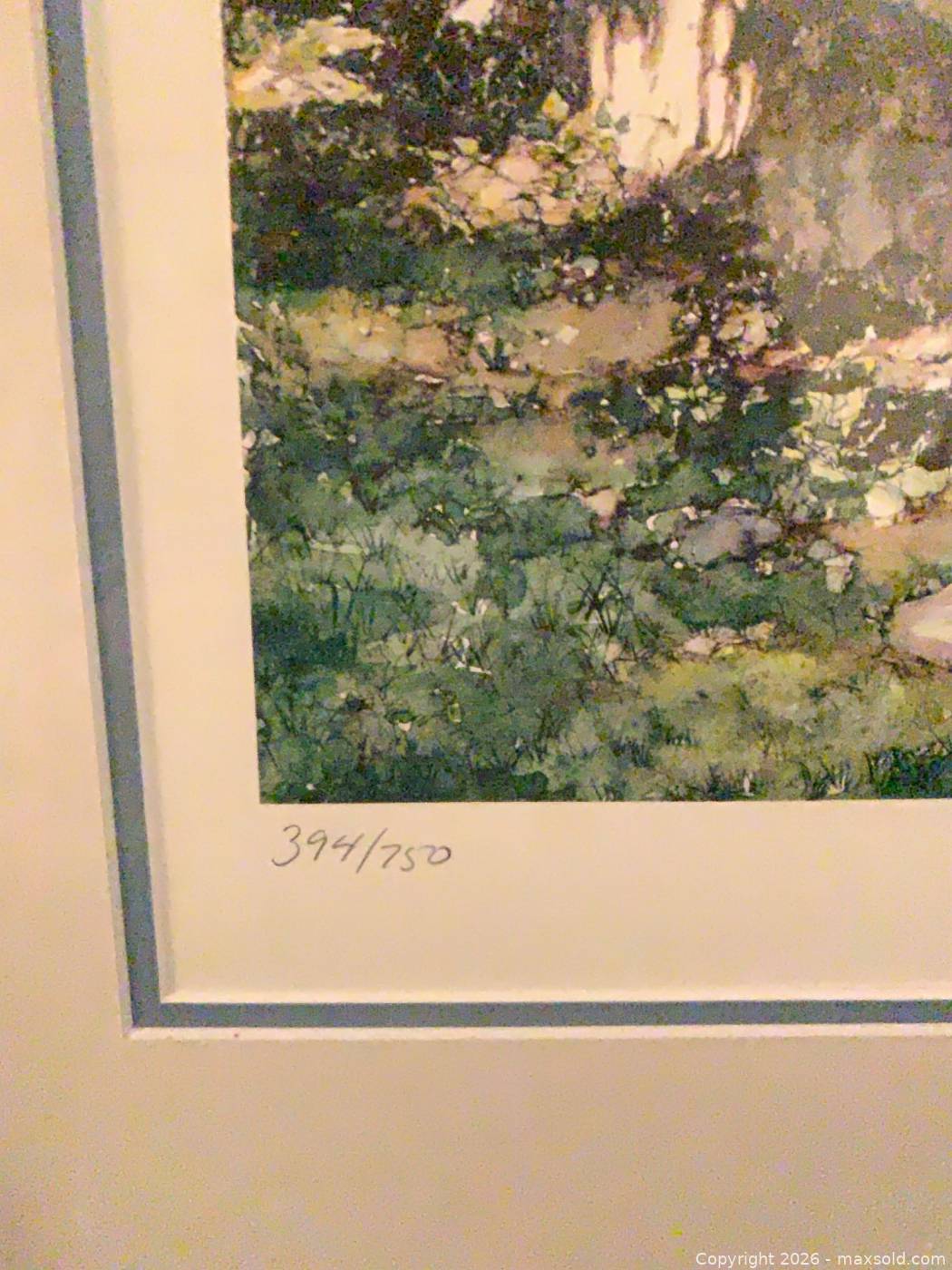 Signed Limited Edition Print “A Tender Thought” by Laura Berry 384/750 ...