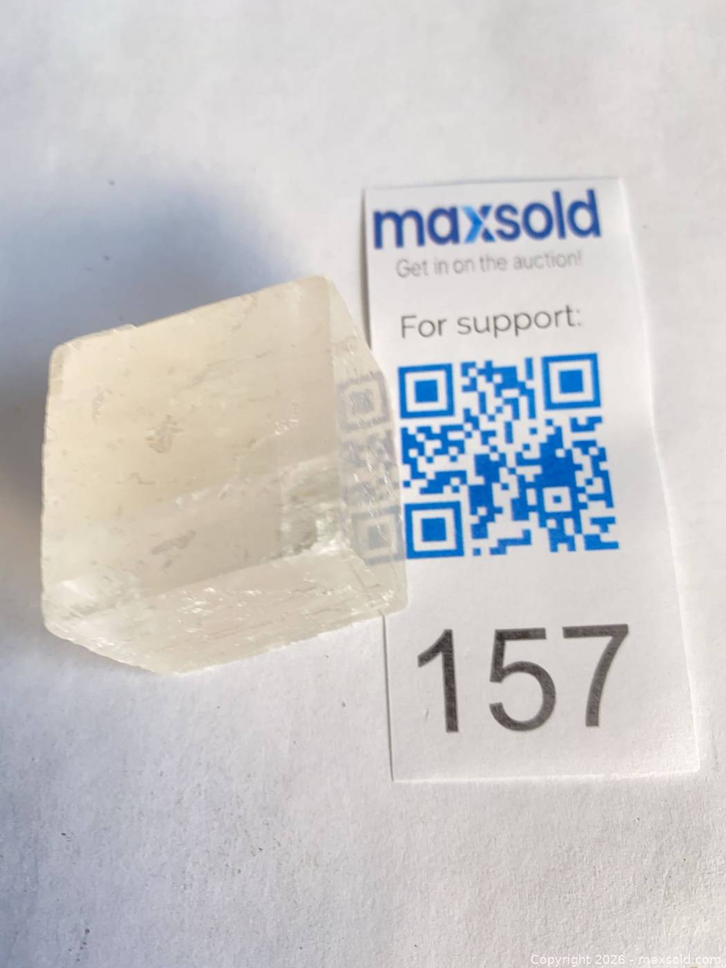 Calcite crystal cube | Maxsold