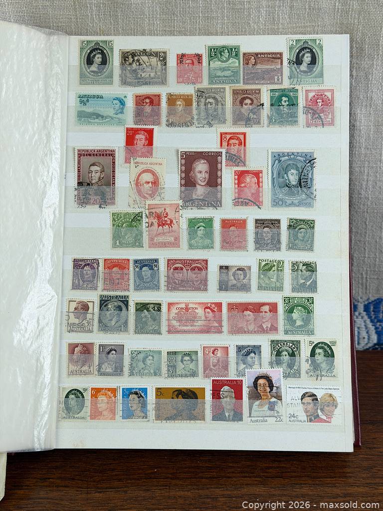 Stamp album with 4000+ heads-of-state stamps | Maxsold