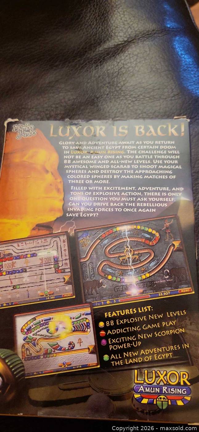 Luxor: Amun Rising PC CD-ROM Game | Maxsold