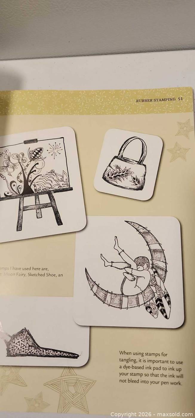 Zentangle drawing method book with tiles | Maxsold