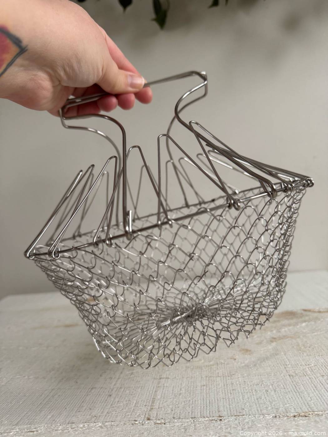 Vintage Wire Mesh Kitchen Basket | Maxsold